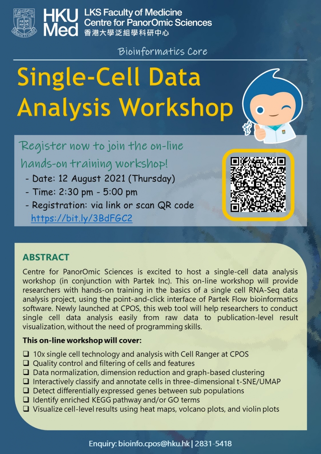 Single-Cell Data Analysis Workshop – Centre for PanorOmic Sciences (CPOS)