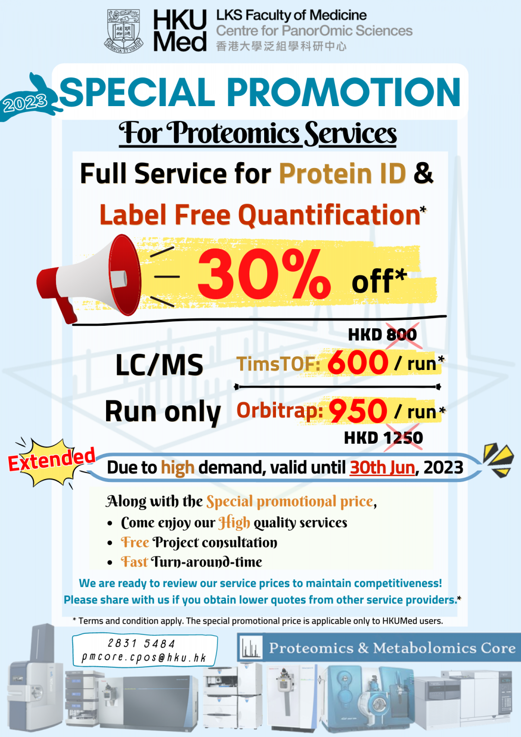 CPOS Special Promotion for Proteomics Services – Centre for PanorOmic ...