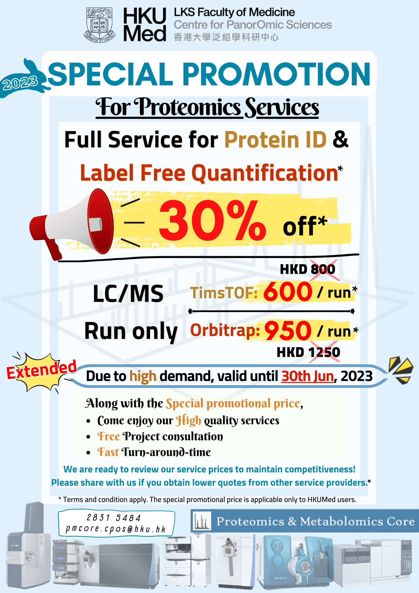 CPOS Special Promotion for Proteomics Services – Centre for PanorOmic ...
