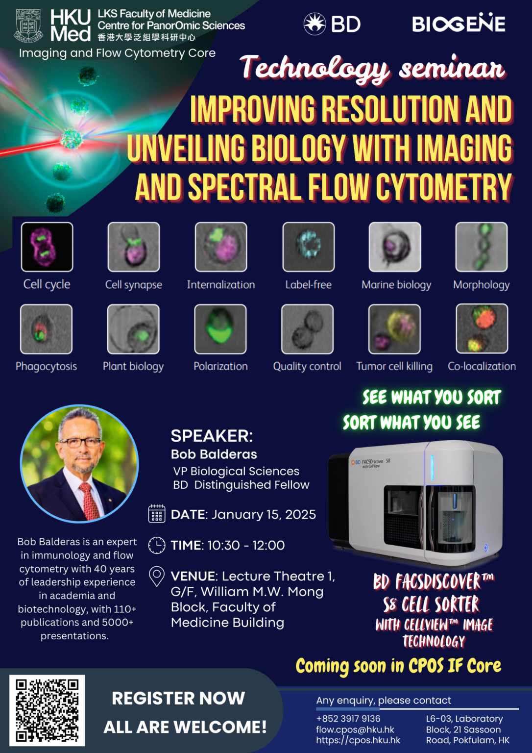 Technology Seminar: Improving Resolution and Unveiling Biology with Imaging and Spectral Flow ...