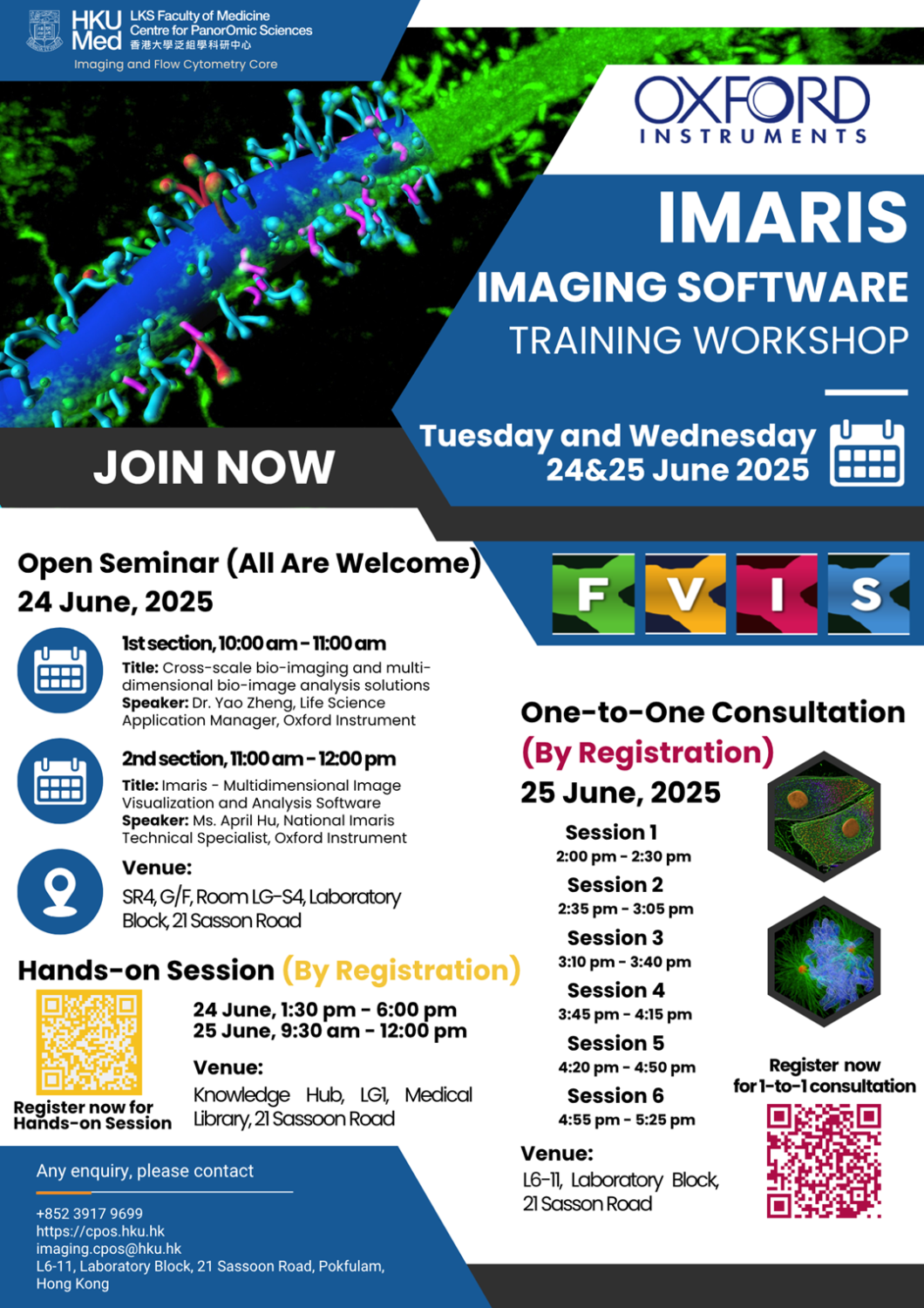 Imaris AI Microscopy Image Analysis Software Training Workshop – Centre ...